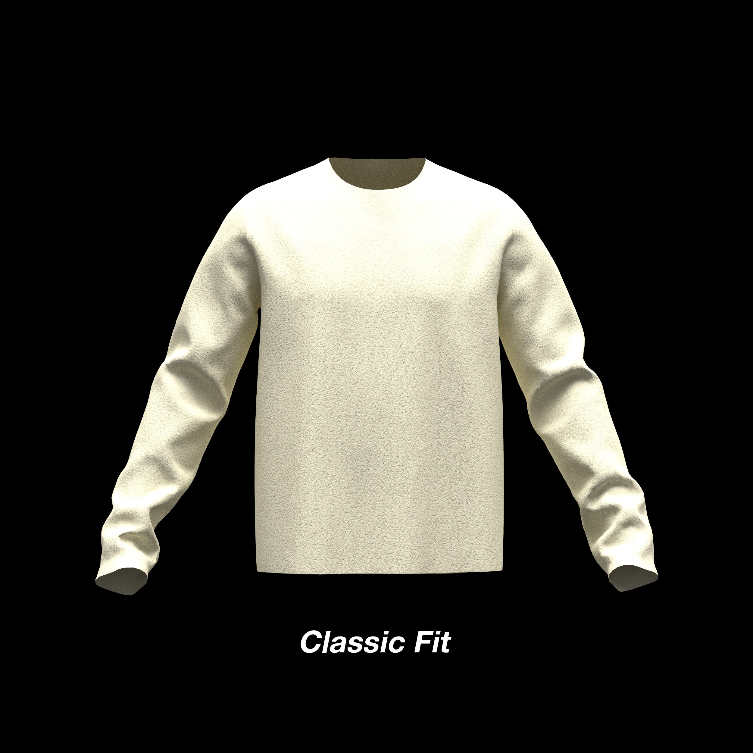 Mens Classic Fit Knit Shirt Sloper file for CLO3D – 3D Garments